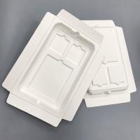 China Molded Sugarcane Pulp Packaging Eco Friendly White Color Compostable for sale