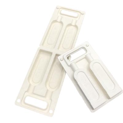 China Bandeja del papel de bambú interna, empaquetado Thermoformed blanco de la cubierta en venta