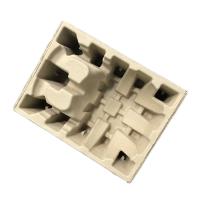 China Natural Brown Pulp Tray Packaging Sugarcane Material For Kettlebell for sale