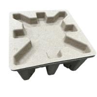 China Recycled Pulp Packaging Dry Press Molded Pulp Tray Compostable Packaging Insert for sale