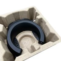 China Recycled Pulp Packaging Dry Press Molded Pulp Tray Compostable Packaging Insert for sale
