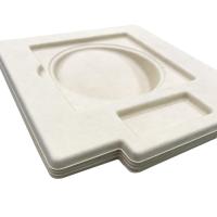 China Compostable Bamboo Paper Tray Shockproof Staticproof For Cat Toy for sale