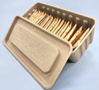China Recycled Paper Pulp Box Molded Pulp Packaging Box With Lid for sale