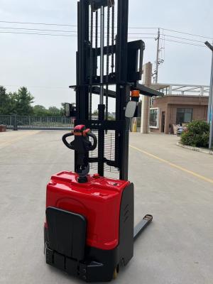 China Rijden op lichtgewicht elektrische stapler voor magazijn 3,5 m 1,5 t 1,0 t 1000 kg vorkhef in smalle gangen for sale