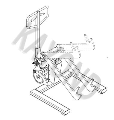 China 500 kg Coil Lifter Rollen Handling Trolley für die Positionierung von Rollen oder Zylinder zu verkaufen