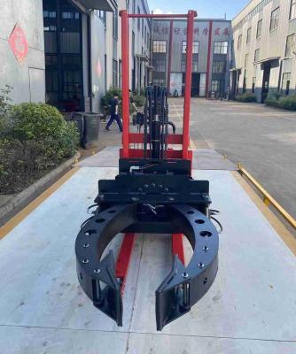 中国 350kg 1700mm 1.7m 半電気ロールスタッカー クランプ オーダーメイド回転角度 販売のため