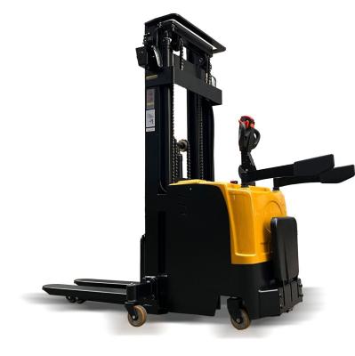 Cina Pesante 1500kg 2000kg Full Electric Pallet Stacker Battery Powered Forklift con altezza di sollevamento 1500mm e certificato CE per uso in piccoli magazzini in vendita