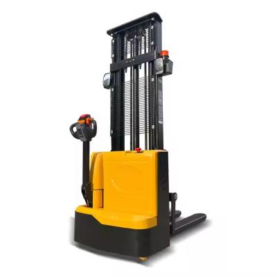 China 1500kg Electric Walkie Stacker Forklift with 3m Lifting Height for sale