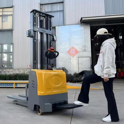 China 1.5 Ton Electric Pallet Stacker Forklift 1500kg Load 3500mm Height for sale