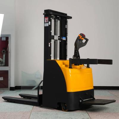 China KAD Customized Electric Pallet Stacker with 850mm Fork Width 1738/2099mm Turning Radius and 500mm Load Center for sale