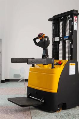 China KAD Customized Electric Pallet Stacker with 850mm Fork Width 1738/2099mm Turning Radius and 500mm Load Center for sale