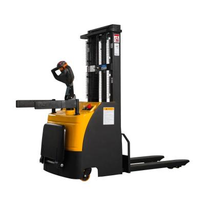 China Customized Electric Pallet Stacker with DC Motor and PU Wheels for Efficient Narrow Aisle Operations for sale