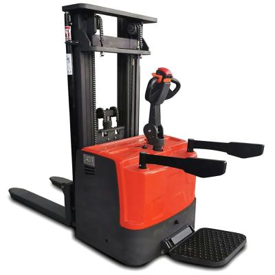 China Customized Electric Pallet Stacker with DC Motor and PU Wheels for Efficient Narrow Aisle Operations for sale