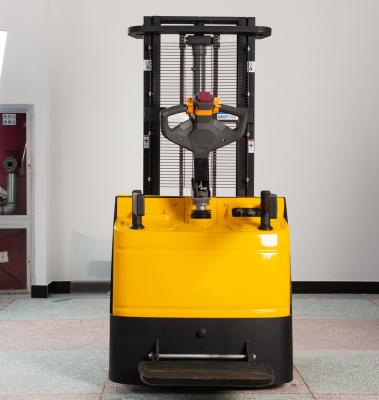 China 3000 Kg Rated Load Electric Pallet Stacker with 24V 210Ah Battery and Single Mast Design for sale