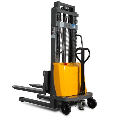 China 3CBM Overall Size Electric Pallet Stacker with 3000 Kg Rated Load and 550/640mm Fork Width for Efficient Material Handling for sale