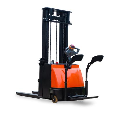 China 5000mm Triple Mast 2000kg Walk Behind Powered Pallet Stacker for sale