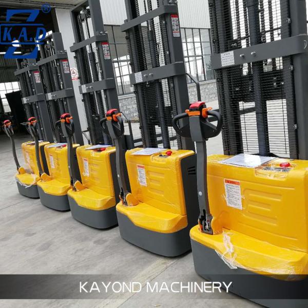 Integrated 1.5T DC Motor 2.2KW Walkie 3.5m Pallet Lift Stacker