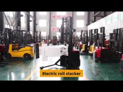 Semi-elektrische klem Sticker Roll Paper Stacker 500kg Laadcapaciteit 1,6 meter Lifthoogte