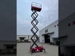 Manual Push Scissor Lifter Industrial Scissor Lift Mobile Elevating Lifter Automotive Cargo Lift Hydraulic Scissor Lift