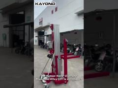 4-10m Corrosion Resistant Manual Telescopic Lift Aerospace Grade Aluminum Alloy Construction