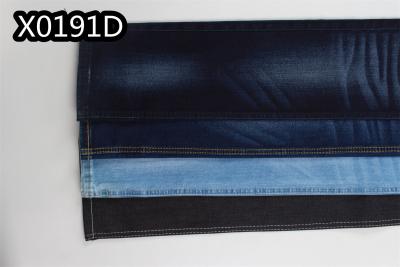 China Sanforizing Denim Fabric Rolls Of Fabric Dyed Denim 10 Oz Dual Core 2% Spandex for sale