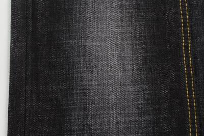 China Sanforizing 63'' Full Width 12Oz Cotton Spandex Denim Fabric With Warp Slub for sale