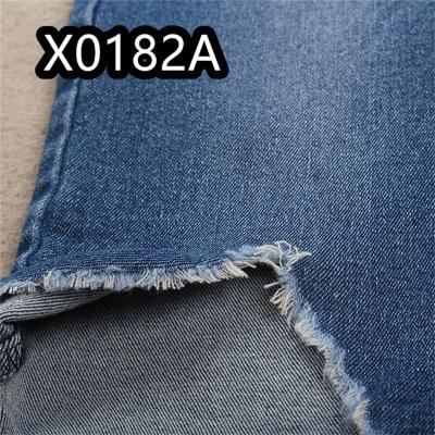 China 10Oz TR Baumwoll-Polyester-Spandex-Denimstoff, dunkelblauer Farbton zu verkaufen