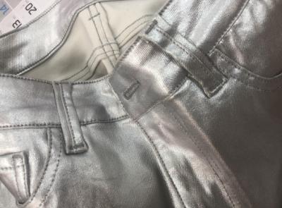 China Coating Spandex Denim Jeans Fabric 356gsm 3/1 Right Hand Twill for sale