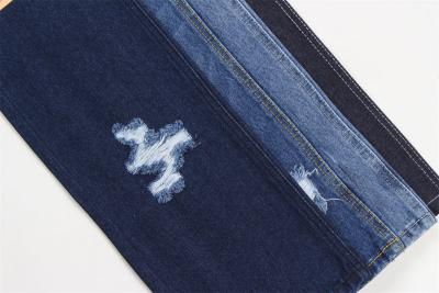 China Wholesale 100% Cotton  Rigid Dark Blue Denim Fabrics For  Jeans Making for sale