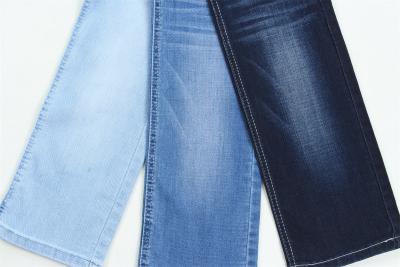Cina 10 Una volta Dobby cotone poliestere spandex stretchy jacquard denim tessuto per jeans in vendita
