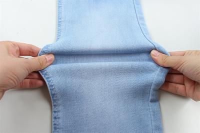 Cina 10 Una volta Dobby cotone poliestere spandex stretchy jacquard denim tessuto per jeans in vendita