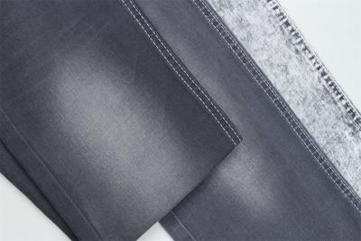 China Dark Grey Color Stretch Slub Denim Fabric For Jeans for sale