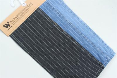 China 7 Onces 100% Cotton Stripe Denim Jeans Fabric For Shirts for sale