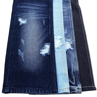 China 100% Cotton Super Dark Blue Rigid Denim Fabric for Jeans for sale