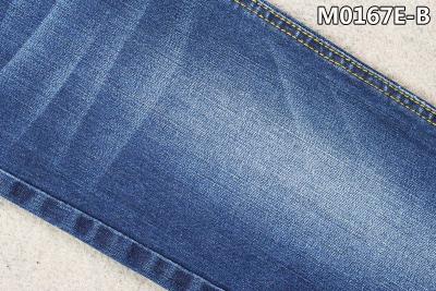 China Rope Dye Super Dark Blue Denim Fabric Dual Core Slub Jeans Material for sale