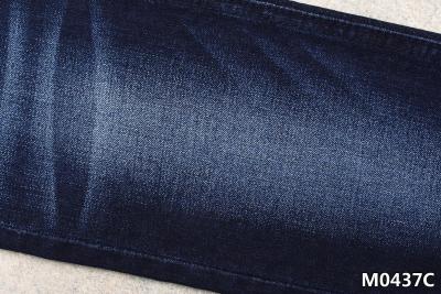 China Indigo Blue Cotton Polyester Spandex Denim Fabric With Slight Slub Women Jeans Material for sale