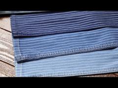 10 onças 2 da sarja de Nimes camadas da tela da sarja com o azul de índigo do fio de Dual Core
