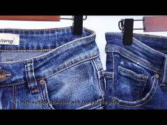 10.4oz van katoenen van de het Denimstof Polyesterspandex Hoge Rek 62/63 die“ Zwart Achtereind Sanforizing