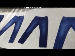9.2oz van katoenen het Denimstof het Gerecycleerde Garen Polyesterspandex Donkerblauwe Sanforizing