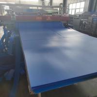 China Blue Corrugated Plastic Sheet 1200mm Width Polypropylene Hollow Board Customizable for sale
