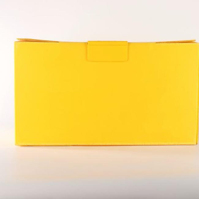 Stacked plastic containers demonstrating storage capacity