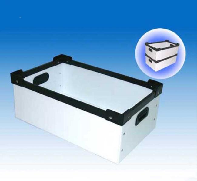 Stackable plastic crates demonstrating space-efficient design