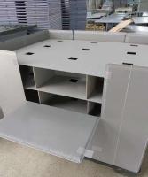 China Heavy Duty Rectangular Plastic Pallet Box 1200x1000mm Foldable Storage Container for sale