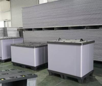 Cina 400 kg Capacità Cassa di pallet di plastica Casse di plastica personalizzate resistenti alla corrosione in vendita