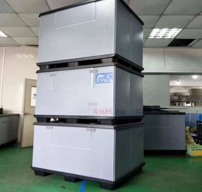 Cina 400 kg Capacità Cassa di pallet di plastica Casse di plastica personalizzate resistenti alla corrosione in vendita