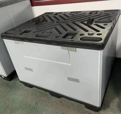 China Heavy Duty Plastic Pallet Box Impact Resistant Corrosion Resistant Collapsible Pallet Crate for sale