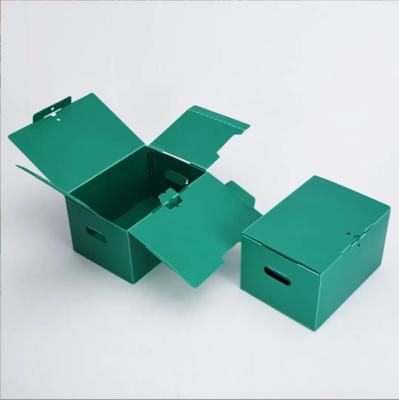 China Printable Corrugated Plastic Tote Boxes Waterproof Archival Storage Boxes Stackable for sale