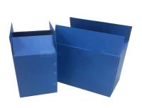Quality Recyclable Plastic Corrugated Bins UV Resistant Plastic Shipping Boxes Blue for sale