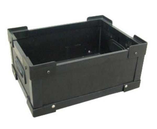 Quality Reusable Plastic Moving Bins Gray Plastic Tote Crates Foldable for sale