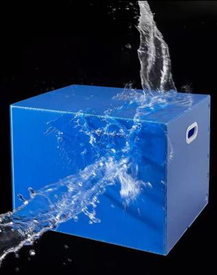 China Blue Plastic Corrugated Containers Lightweight Corrugated Plastic Packaging Boxes Waterproof for sale
